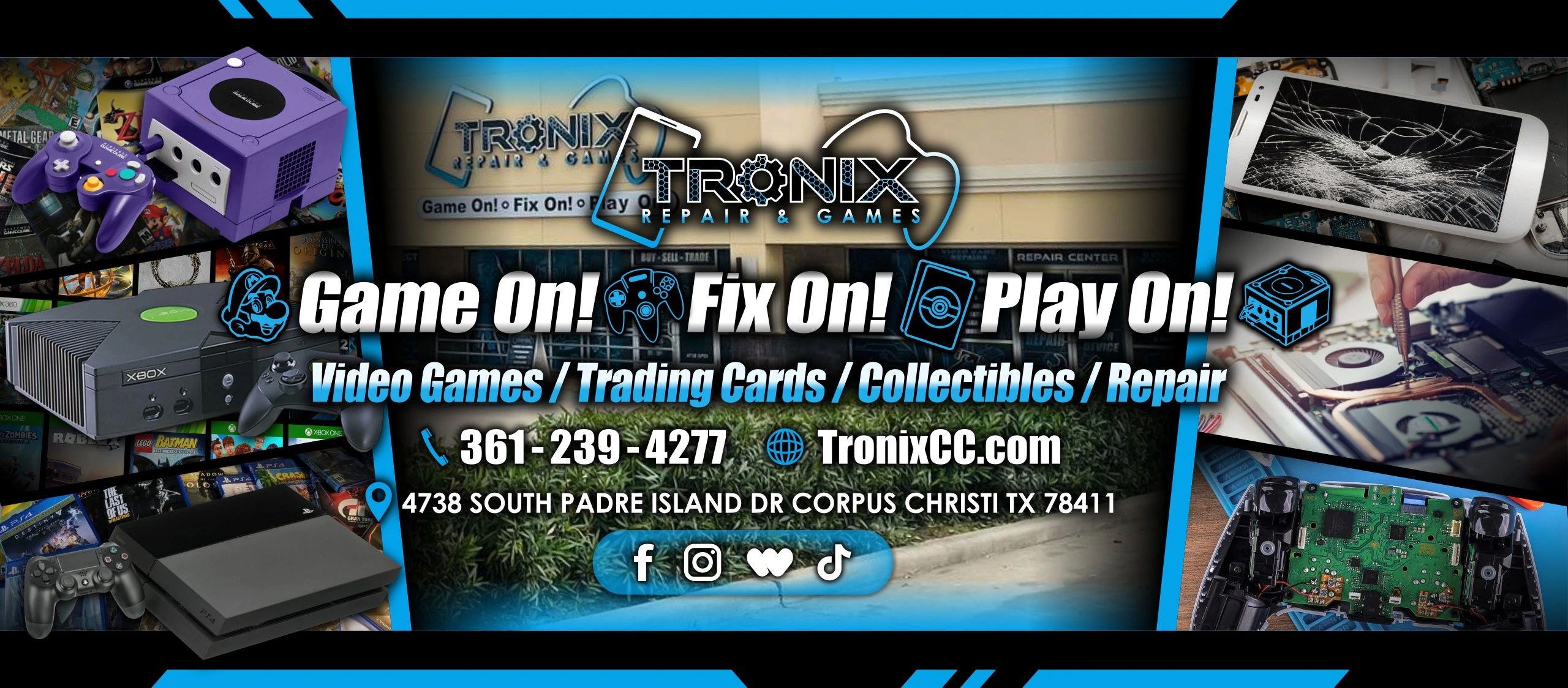 Tronix Repair & Games - Cell Phone Repair, Video Games