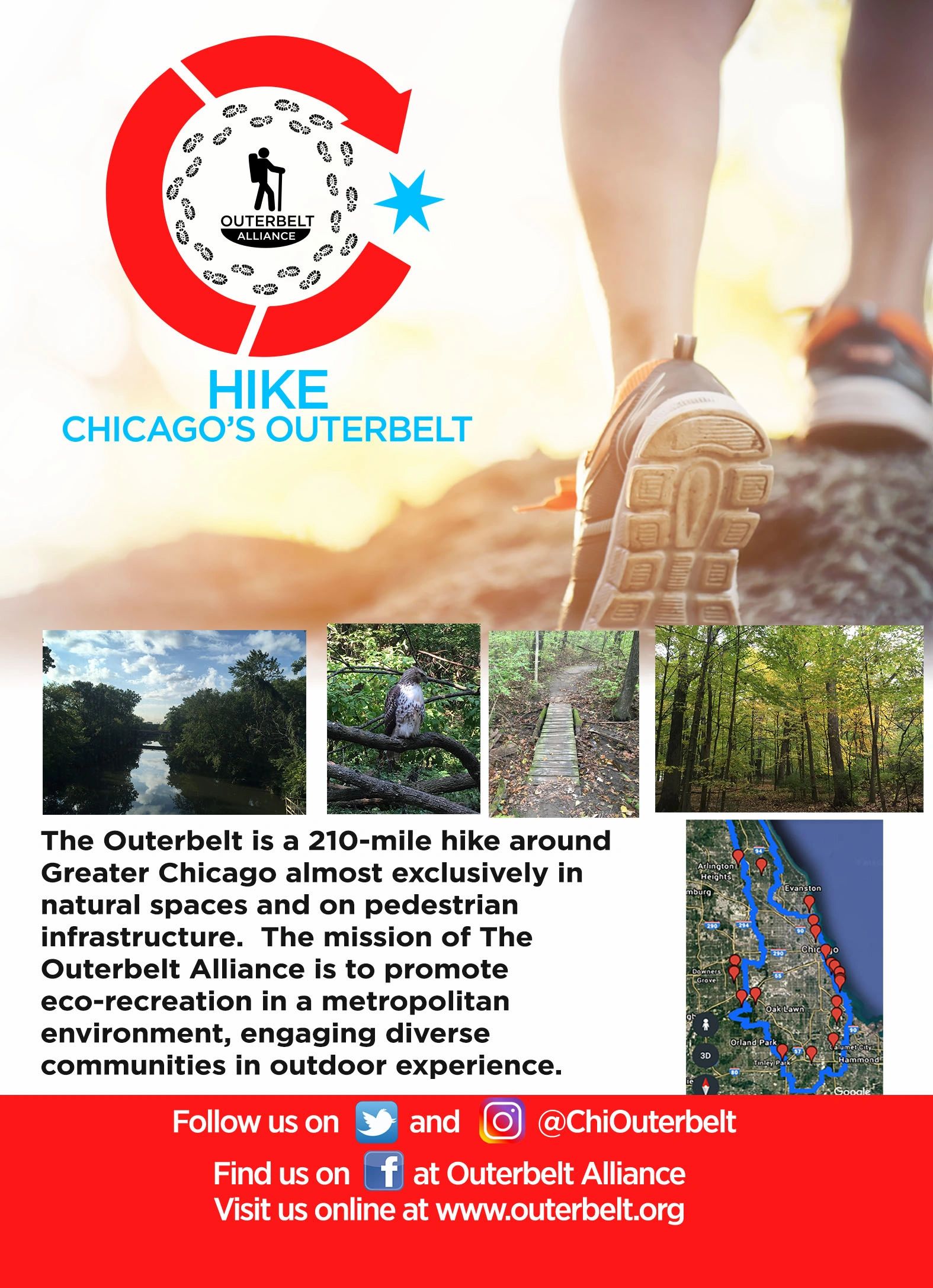 Outerbelt Alliance NFP - Hiking Trails, Chicago, Hiking