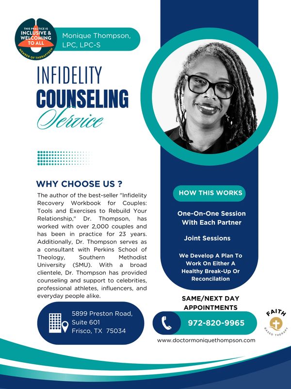 Dr. Monique Thompson Mental Health and Infidelity Expert and Public ...