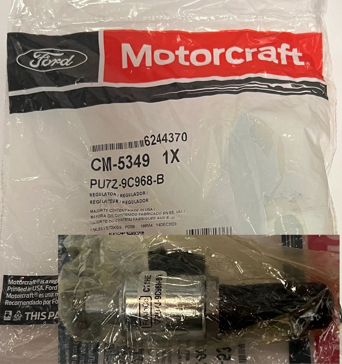 CM5349 OEM Motorcraft 7.3L IPR VALVE Fuel Injection Pressure Regulator ...