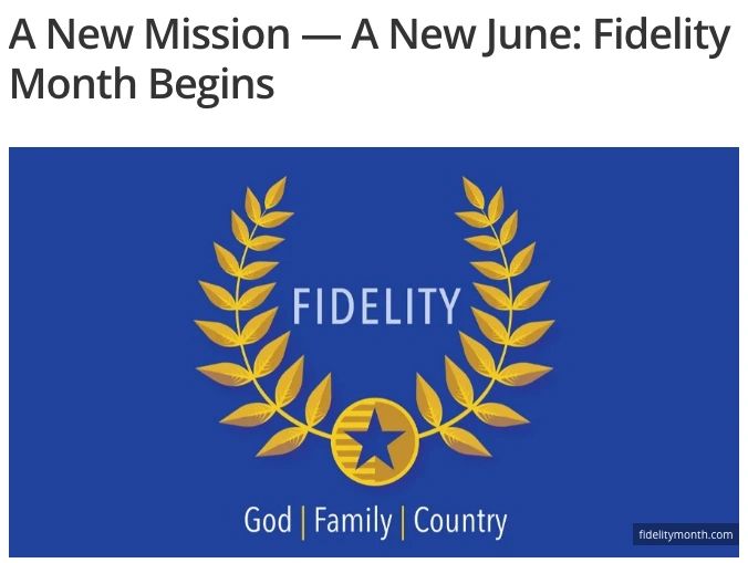 The Stream's Jennifer Hartline with Dr. George on Fidelity Month