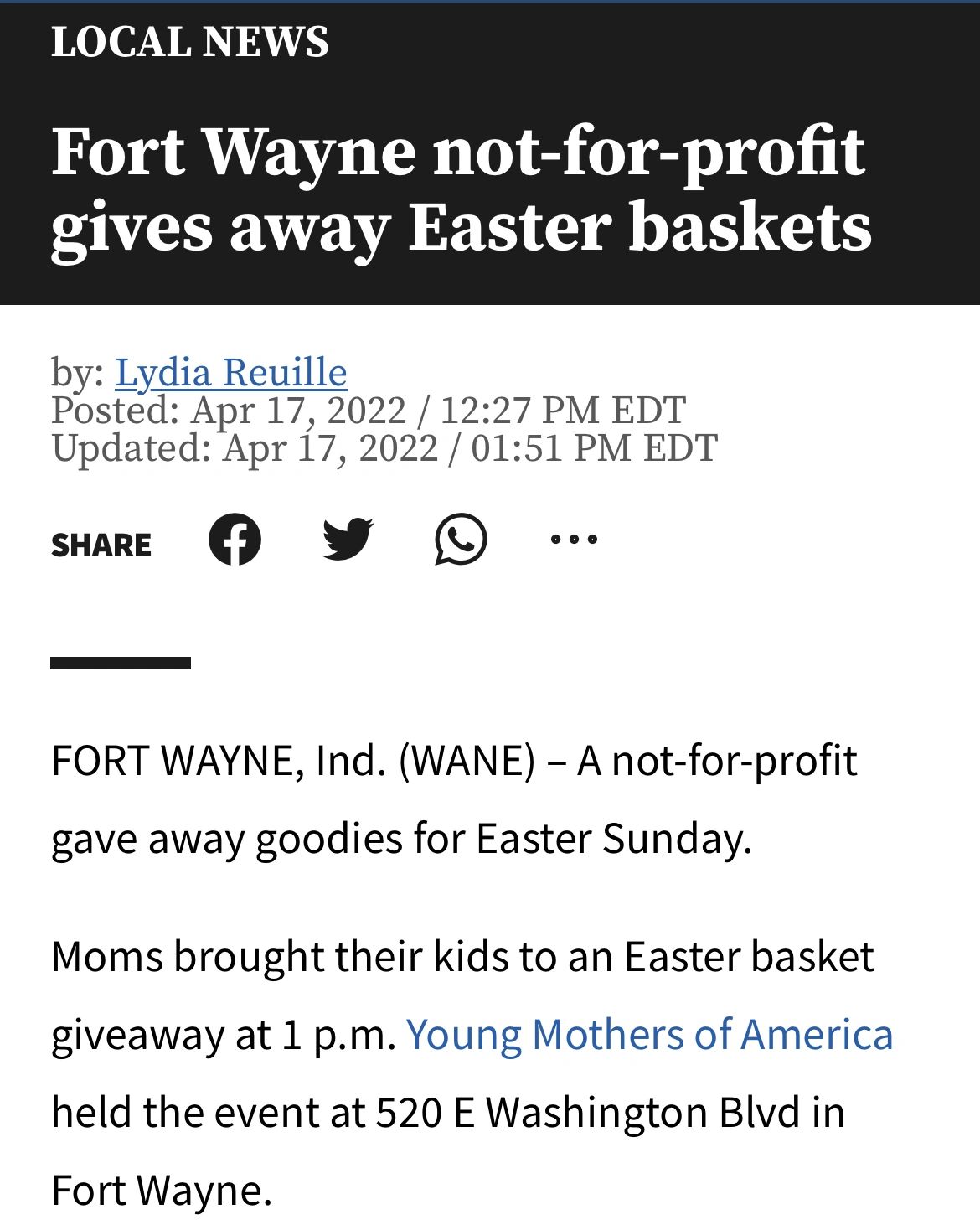 Easter Success