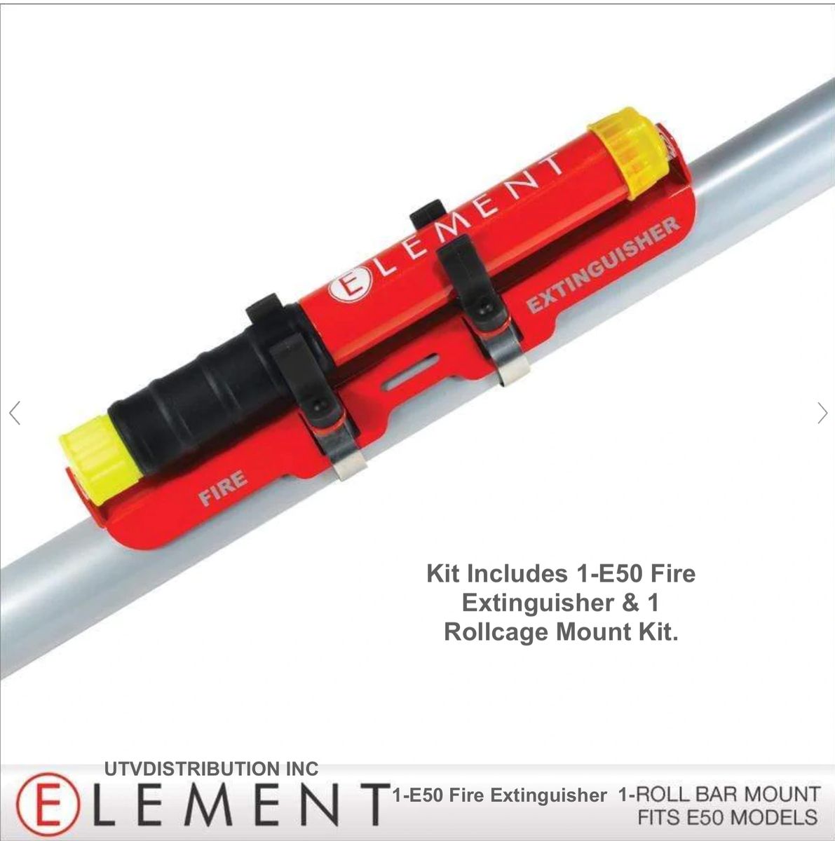Element E50 Fire Extinguisher With Powder Coated Steel Rollcage Bar ...