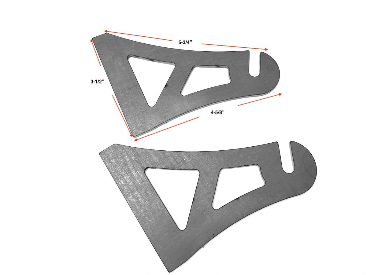LED Light Bars Tabs Mount 5/16" Slot Hole Weld On