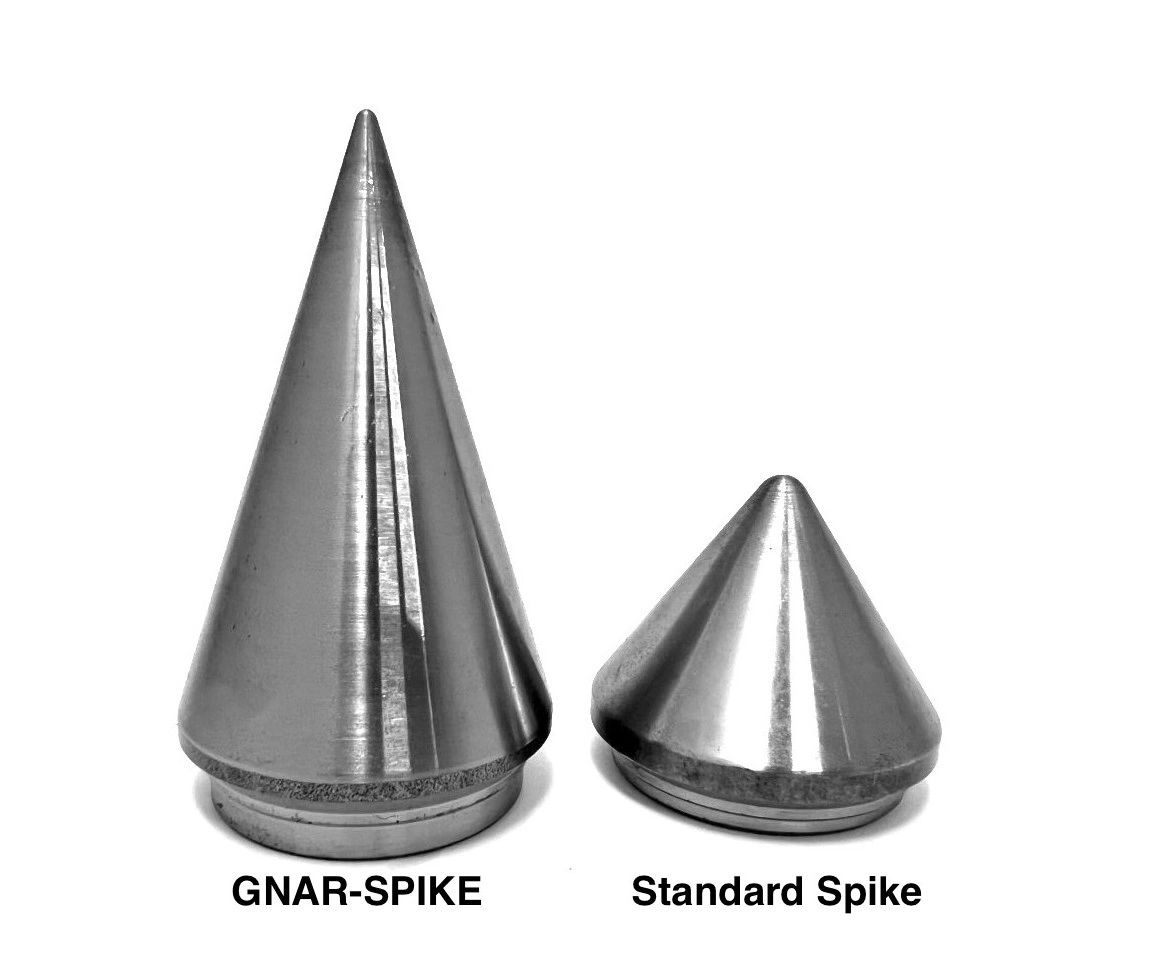 GNAR Machined Solid Steel Tube Caps-Weld Caps -Spiked Style 1" 1-1/4" 1 ...