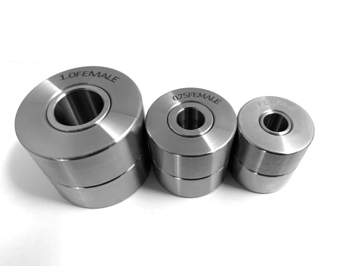 Dimple Die Set 3 Piece 1/2" 3/4" 1" Bolt Together or Hydraulic Press