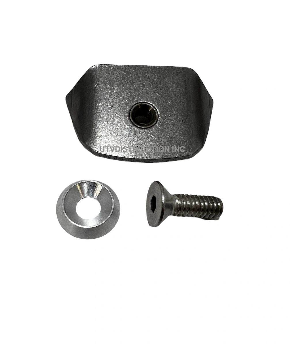 Trick Tabs-Weld Tabs 1/4-20 Threaded With Aluminum Ring And Bolt