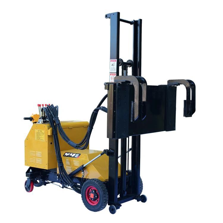 Wall panel carrying and installation machine for wall panel installation