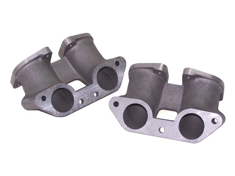 Dual carburetor manifolds