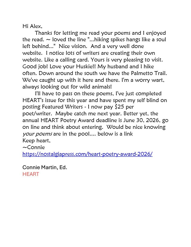 The Nicest Rejection Letter