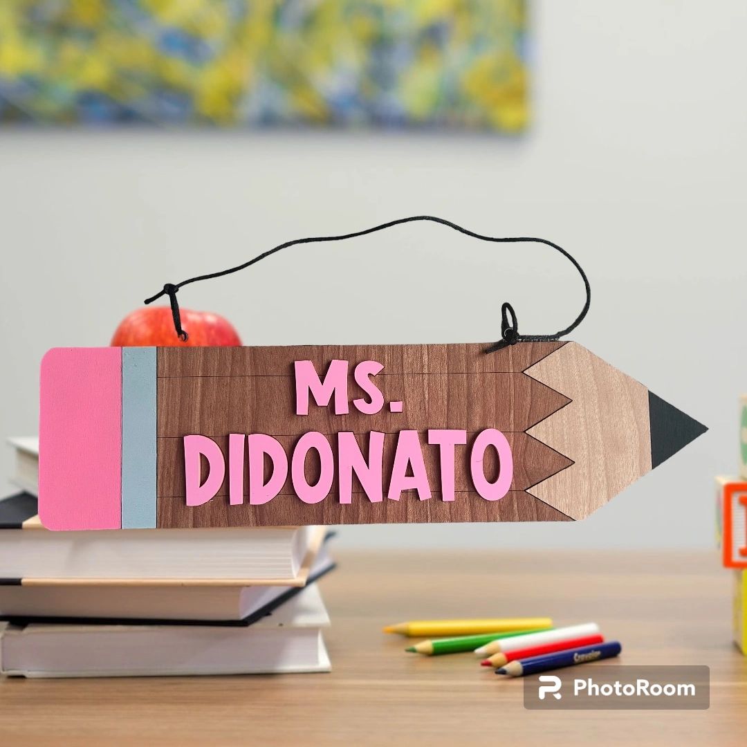 Teacher Pencil Sign