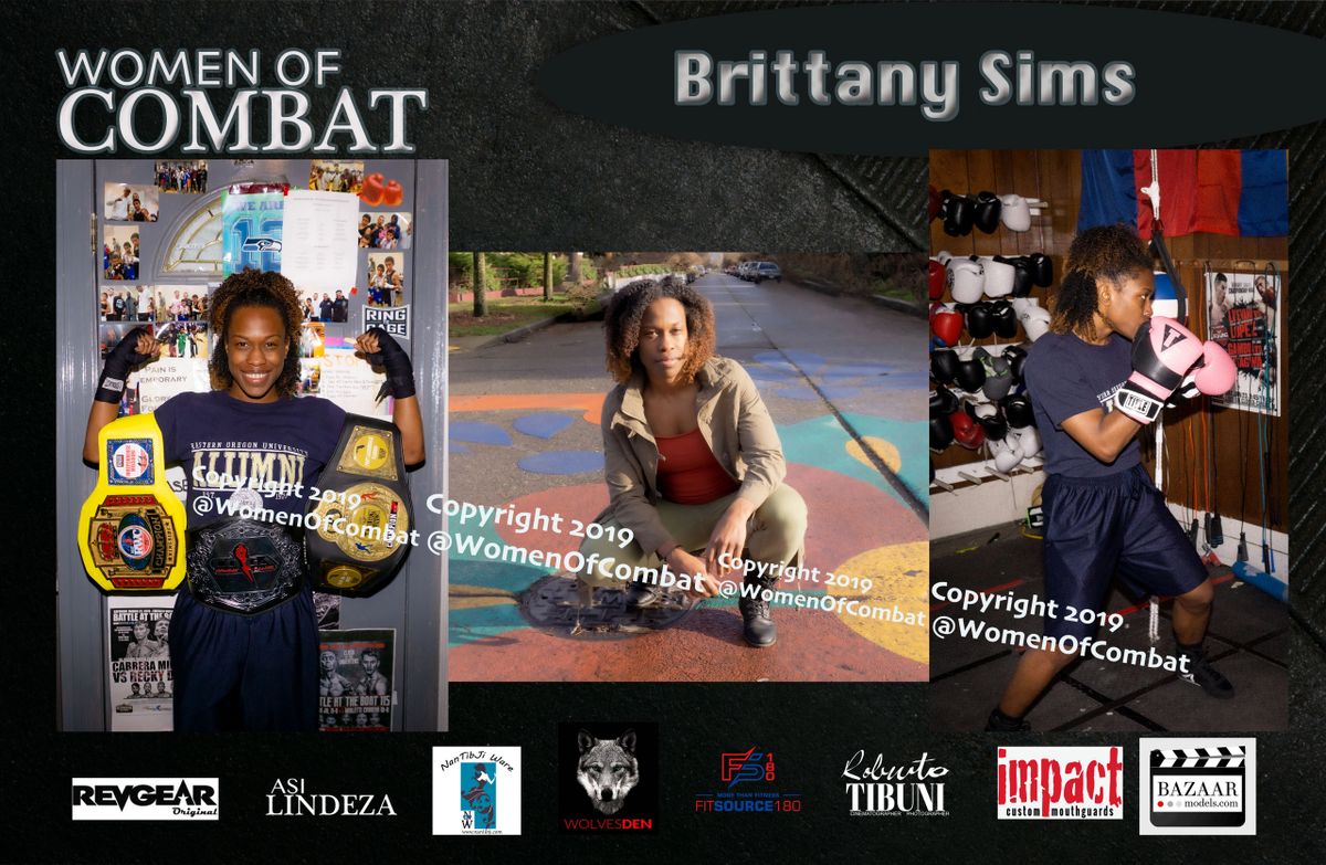 Brittany Sims Boxing Poster-Free Shipping