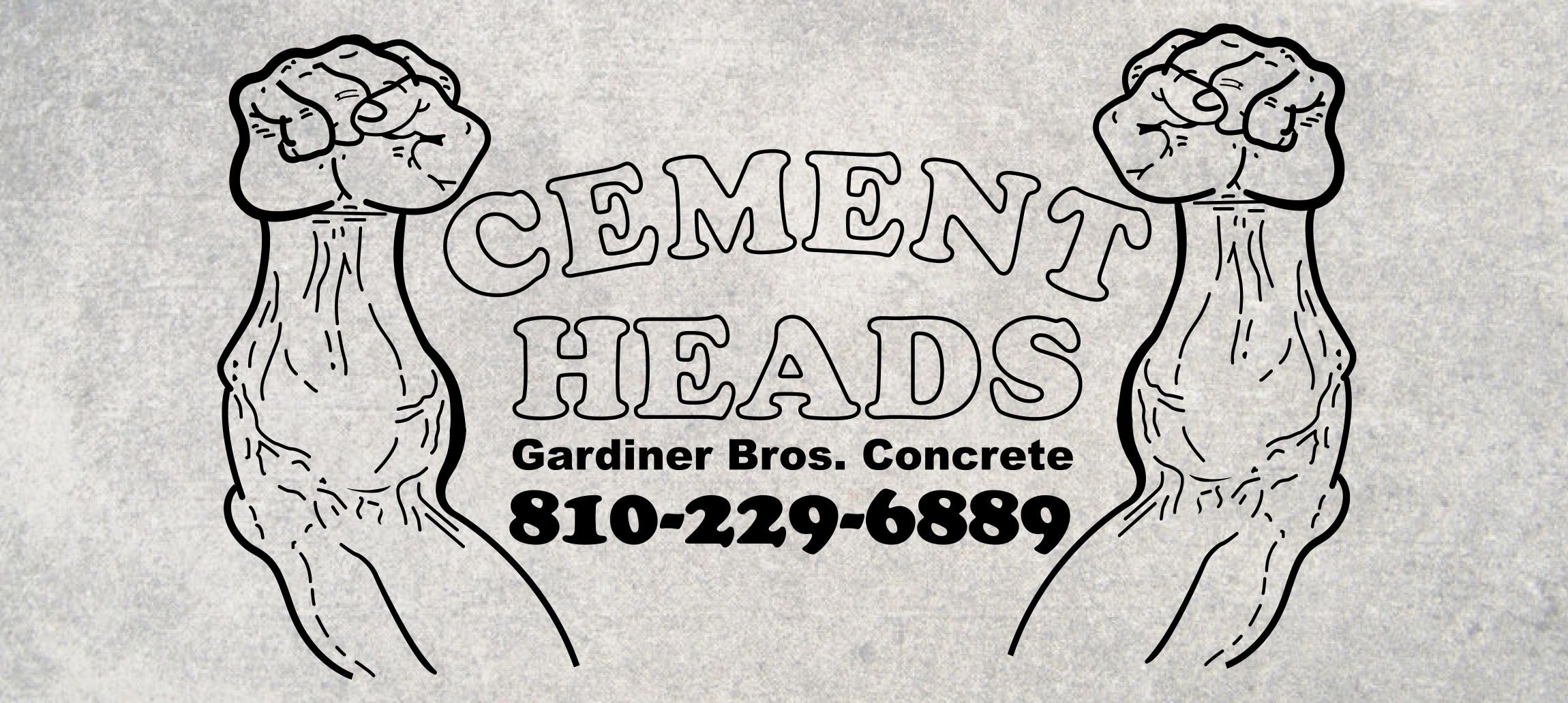 Cement Heads - Concrete, Gardiner Bros., Stamped Concrete