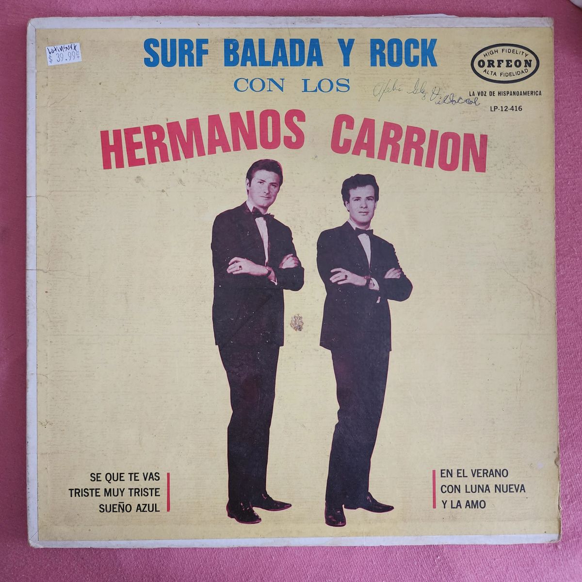 Surf Balada y Rock con Los Hermanos Carrion LP