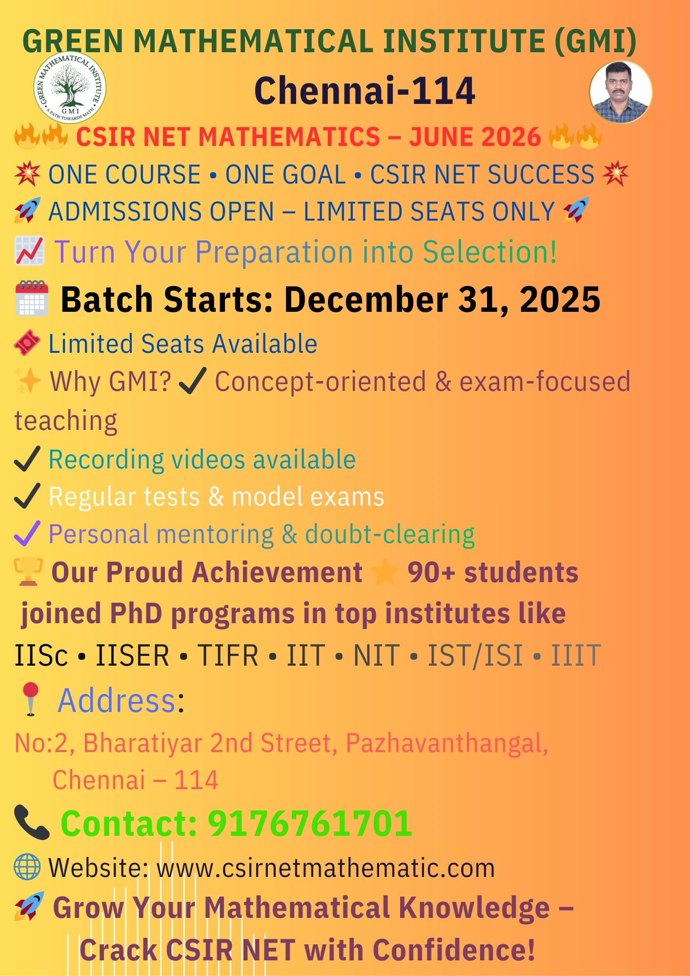 NEW BATCH-CSIR NET MATHEMATICS JUNE-2026