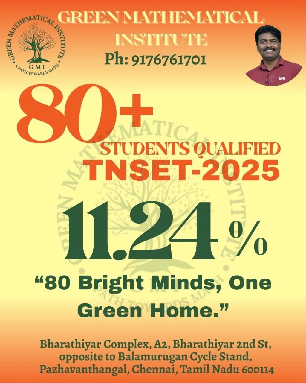 TNSET MATHEMATICS RESULT-2025