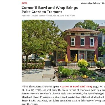 Corner 11 Bowl & Wrap - Poke in Cleveland - Ohio City, Ohio