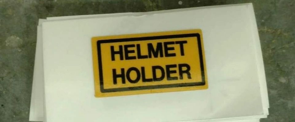 Helmet Holder Decal