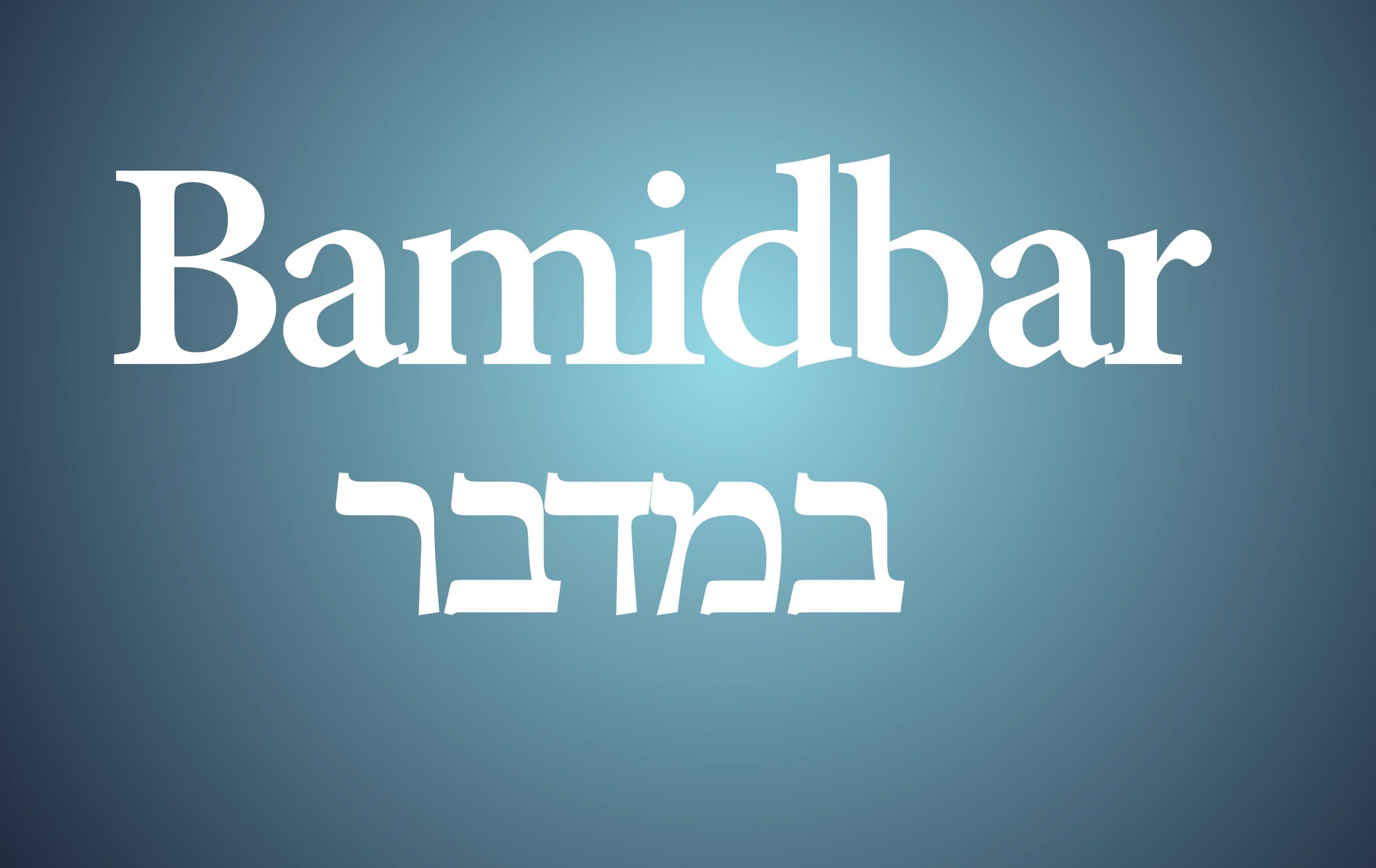 Parshat Bamidbar/In the Wilderness