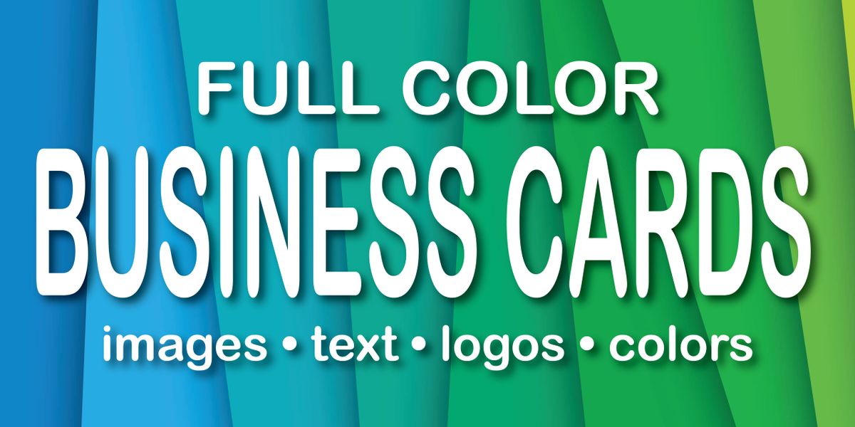 Custom 2x3.5 inch Business Cards - Back and/or Front Printing