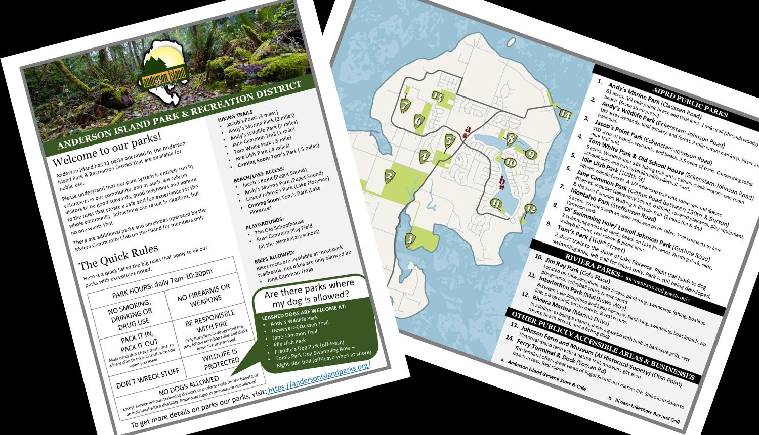 New Printable Parks Guide