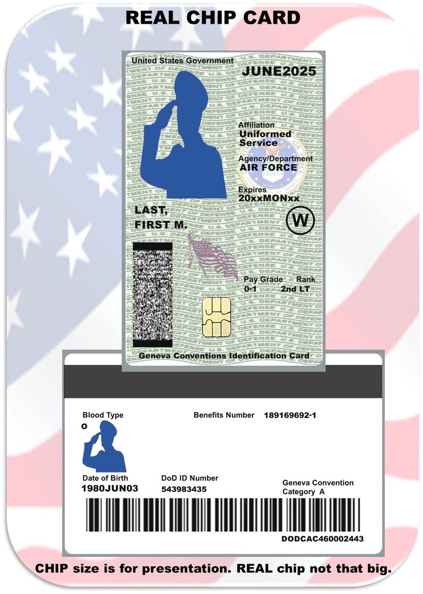 U.S.- MILITARY all branches (Real Chip)