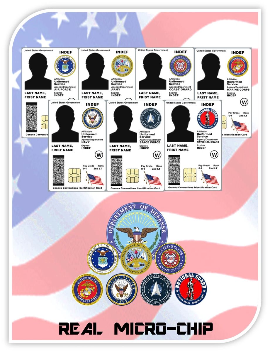 U.S.- MILITARY all branches (Real Chip)