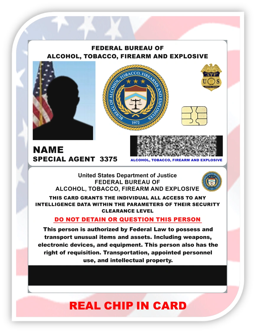 ATF–FEDERAL BUREAU OF ALCOHOL, TOBACCO, FIREARM AND EXPLOSIVE