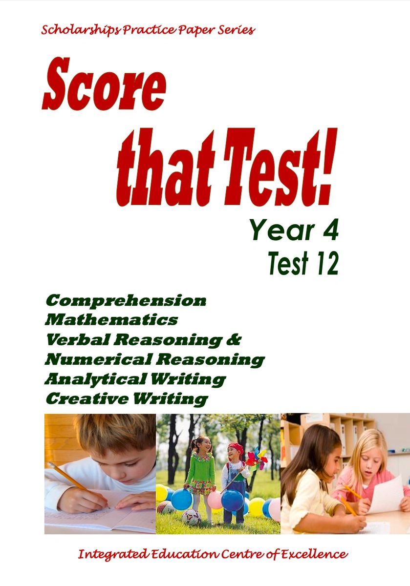 Score That Test! Year 4 test 12