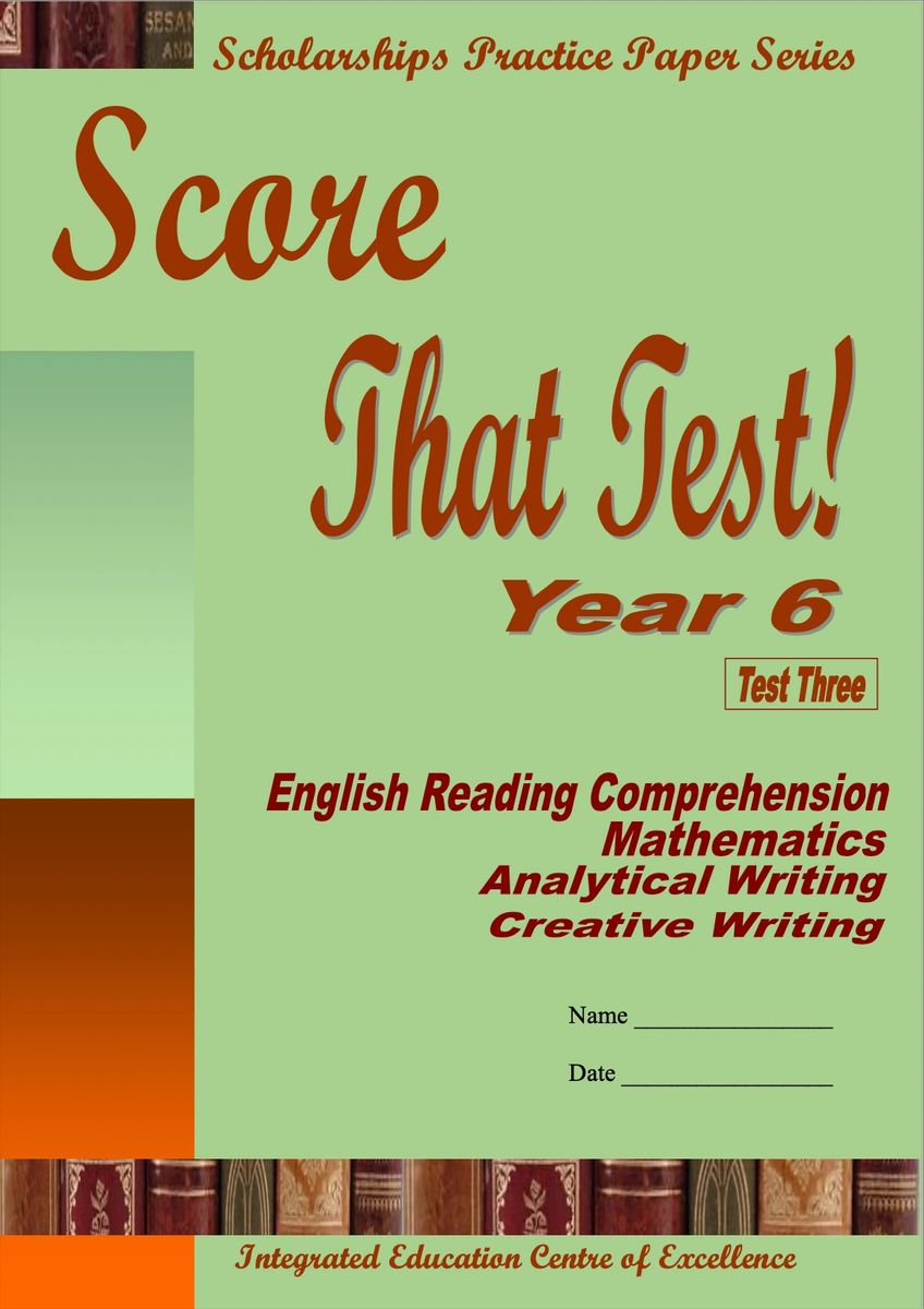 Score That Test! Year 6 test 3