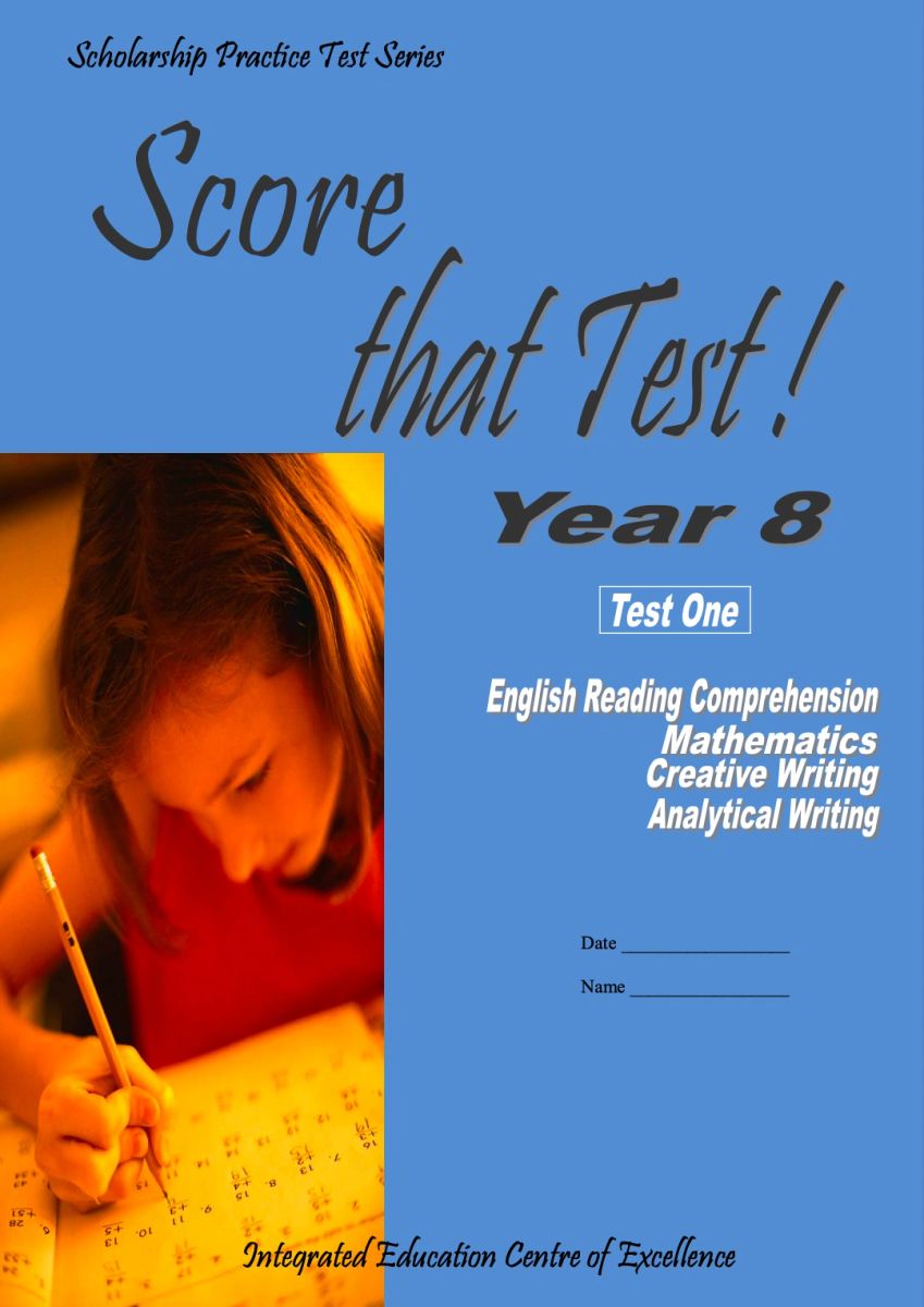 Score That Test! Year 8 test 1