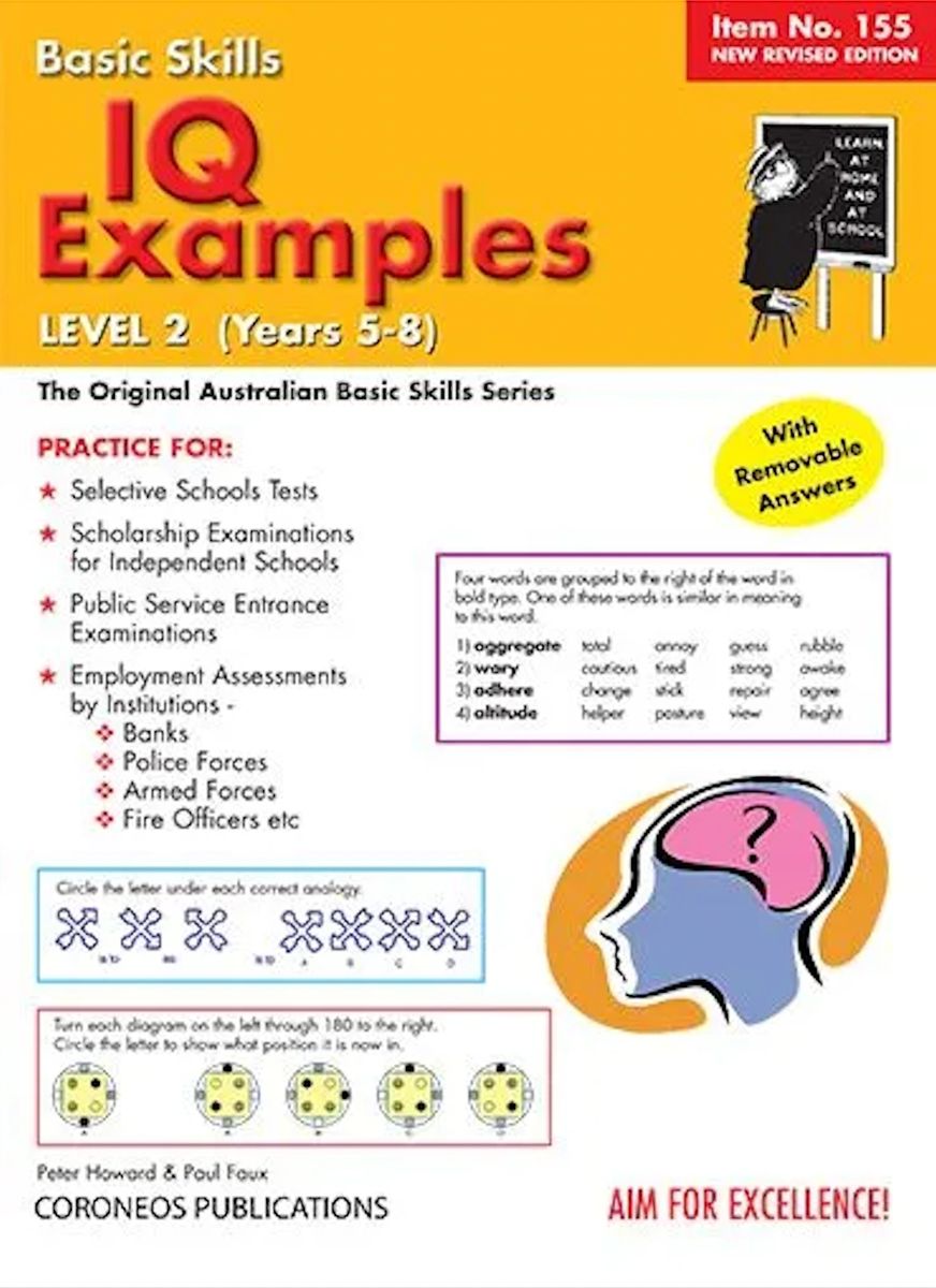 IQ Examples Level 2 Years 5 to 8