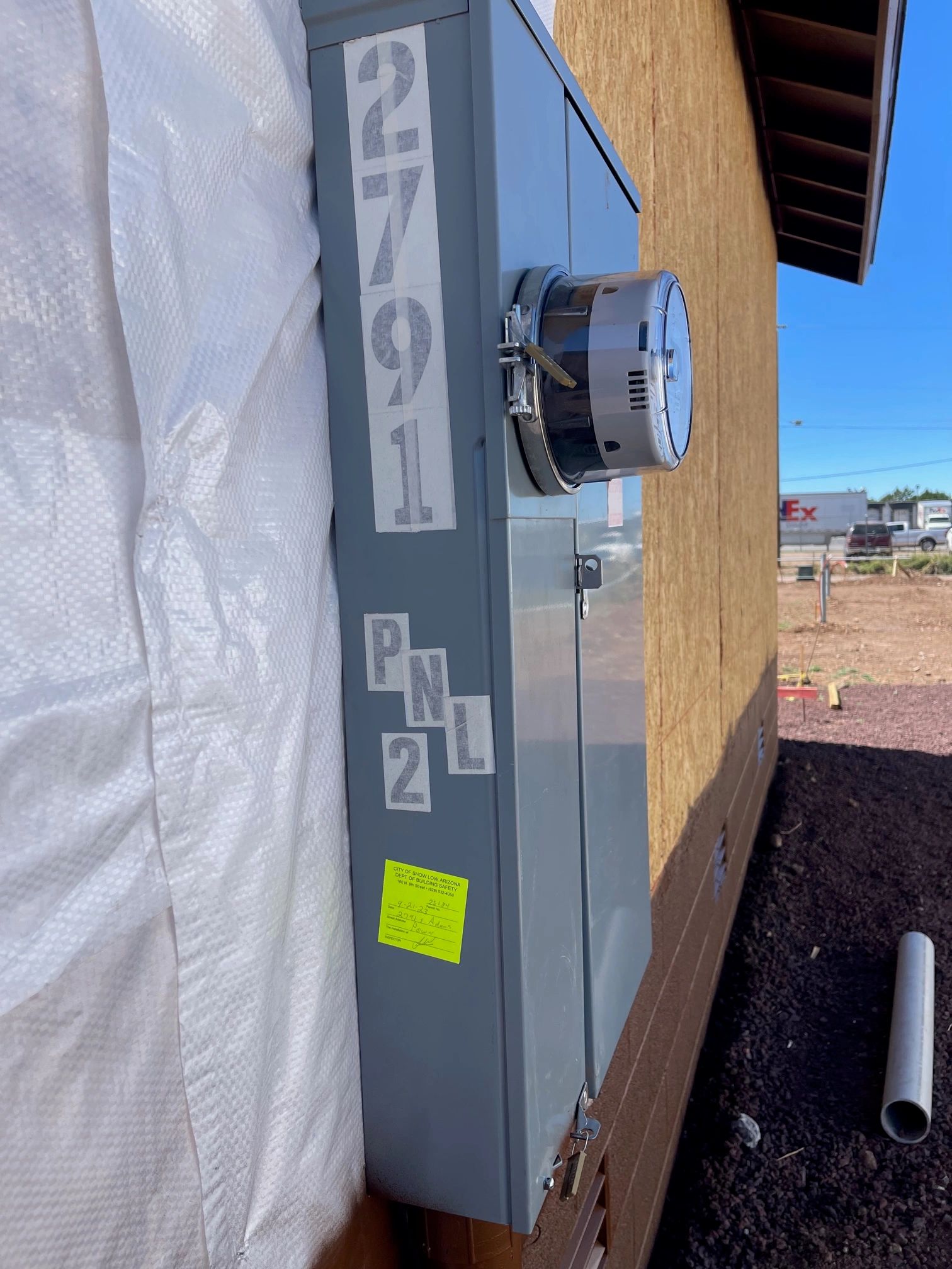 APS Installs Electric for both houses!
