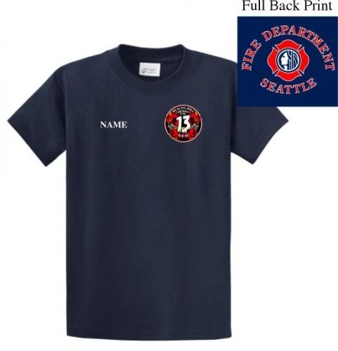 Seattle Fire Department Engine 13 Port & Company Tall Essential Tee