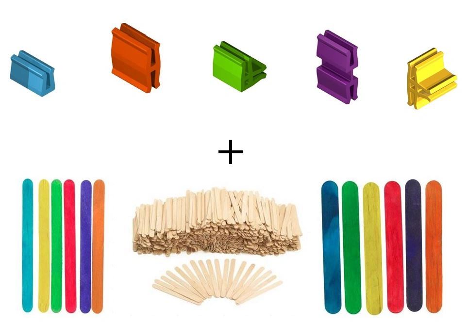 Mess-Free Popsicle Stick Crafting with Craft Clips Connectors