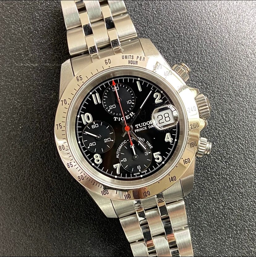 (NOS/Complete Set/First Owner) Tudor Prince Date "TIGER" Chronograph ...