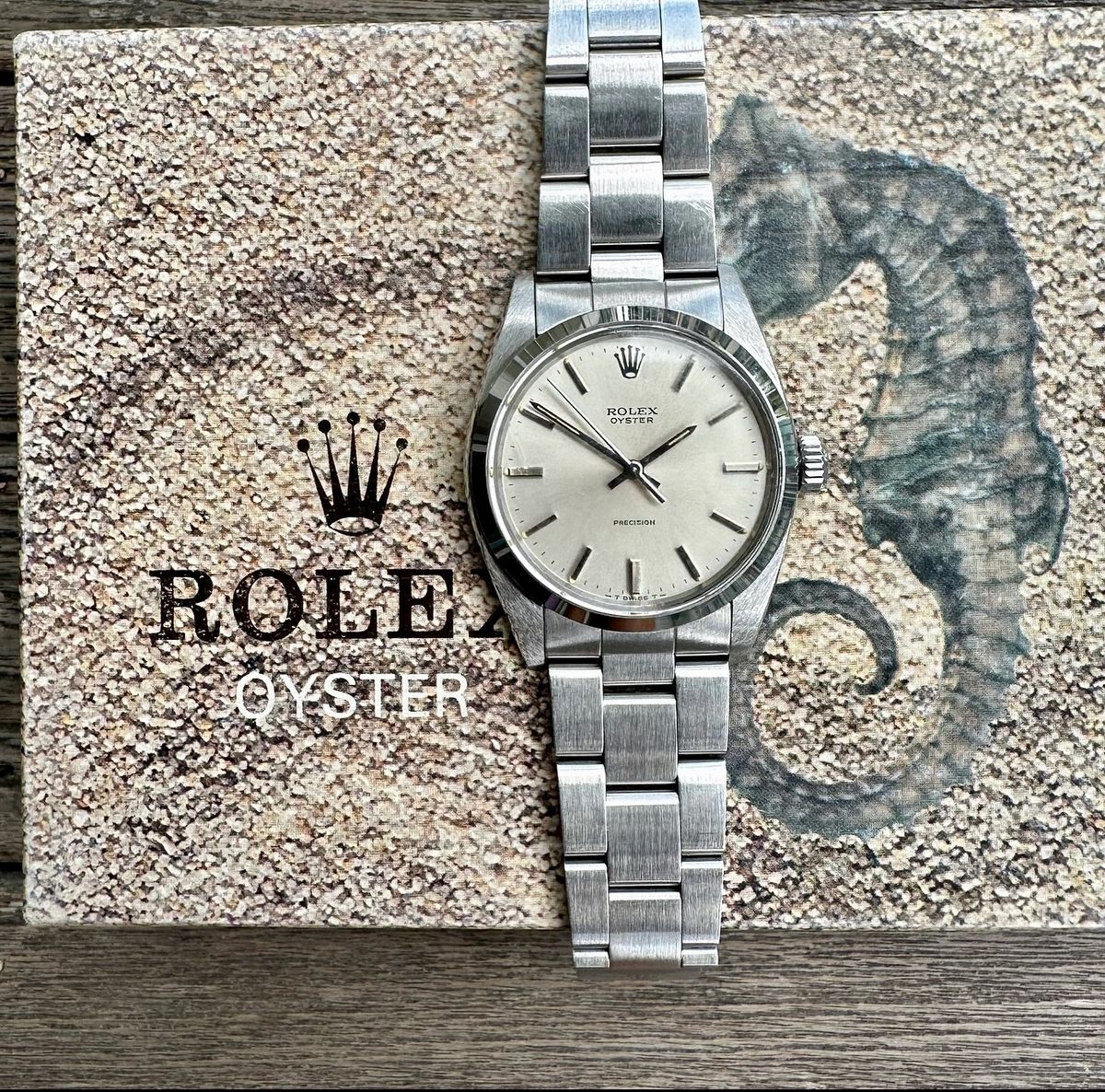 (Full set/Serviced) 1980s' Vintage Rolex Oyster Precision Silver/Cream ...