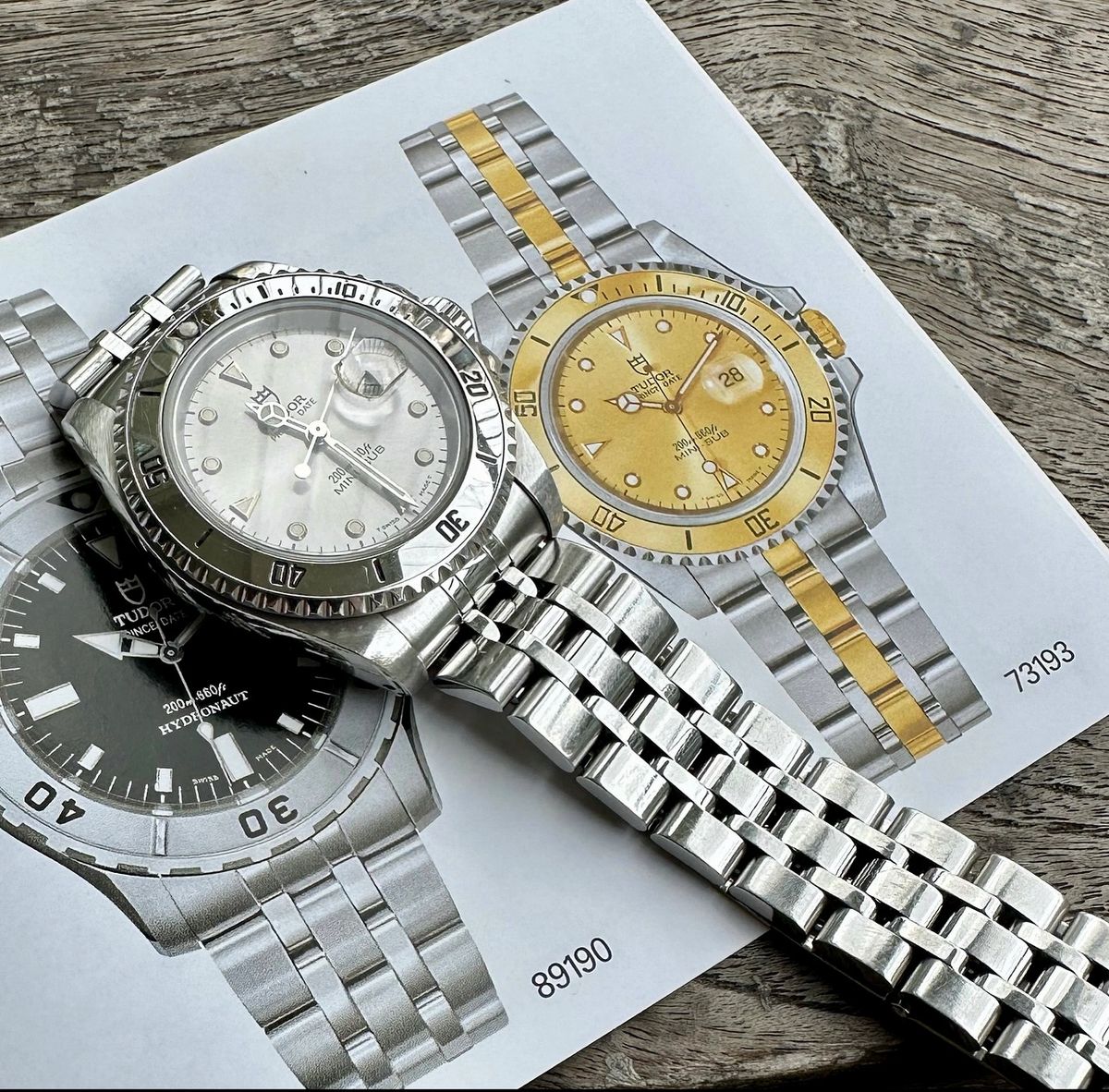 (Full Set) Vintage 1990s' Tudor Submariner aka "Mini-SUB" Ice Blue ...