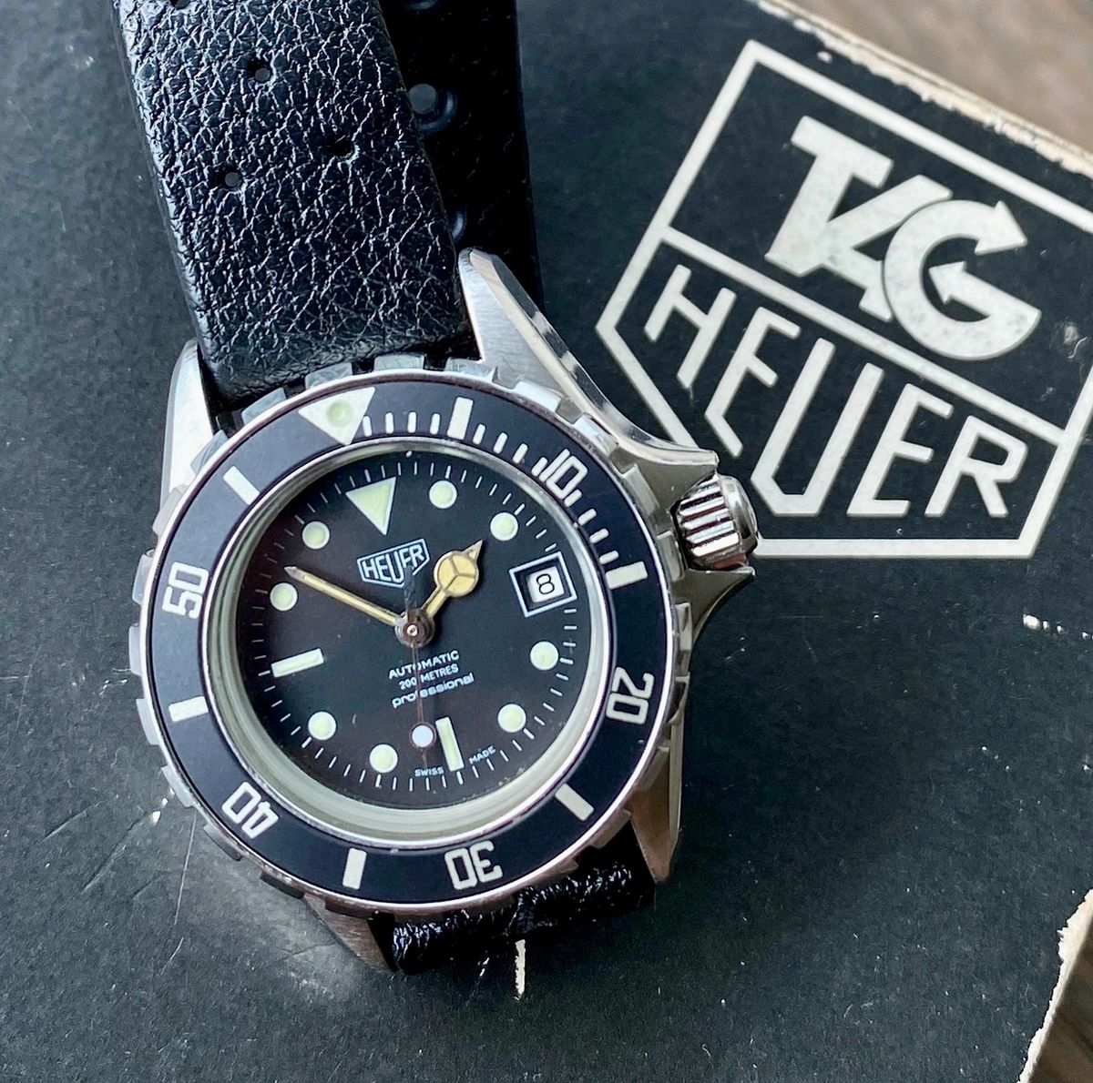 (Full Set/Service Paper Record) HEUER/Tag Heuer Professional Diver ...