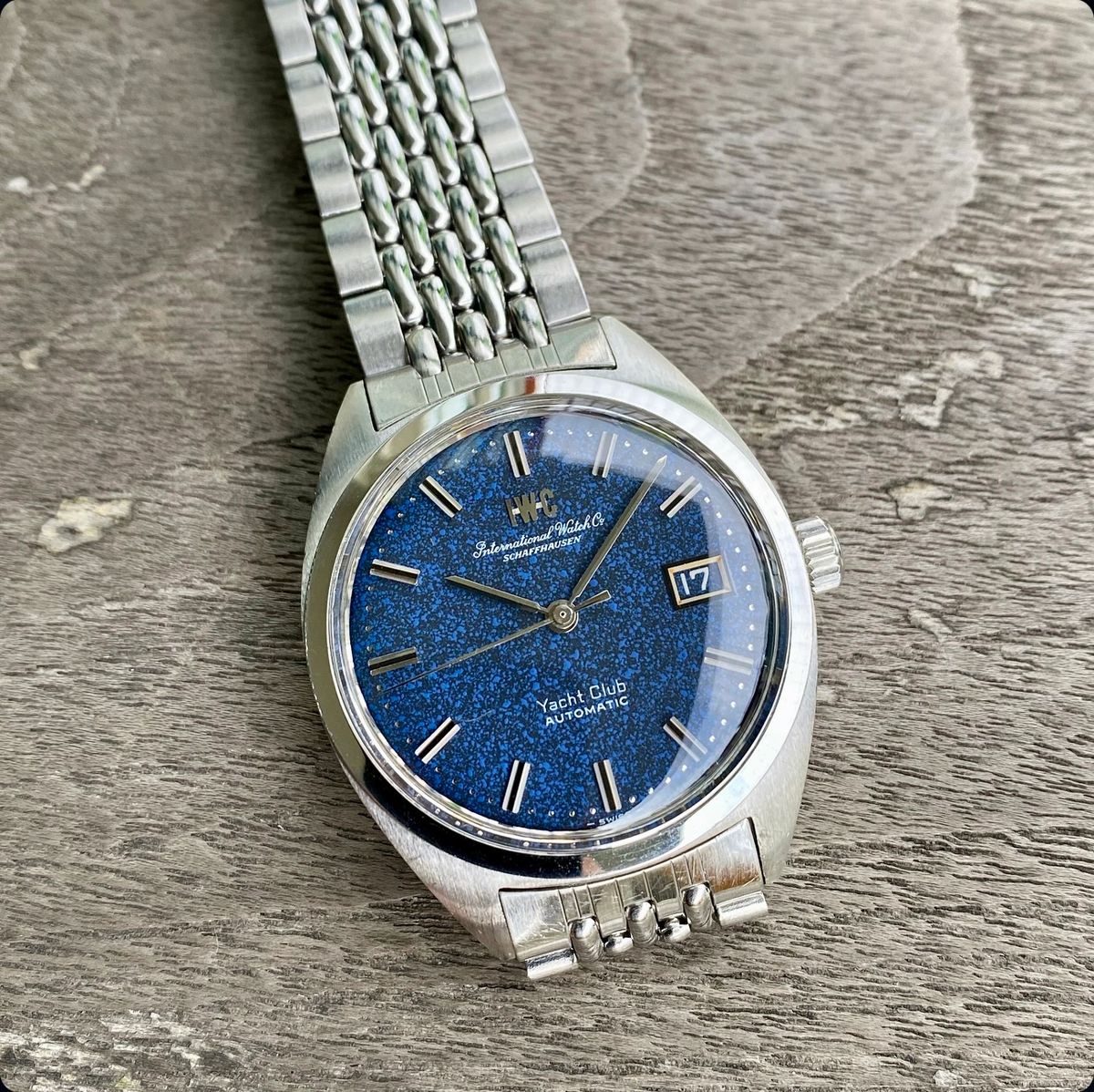 (Ultra Rare/Blue Stone Dial/Serviced) Vintage IWC Yacht Club ...
