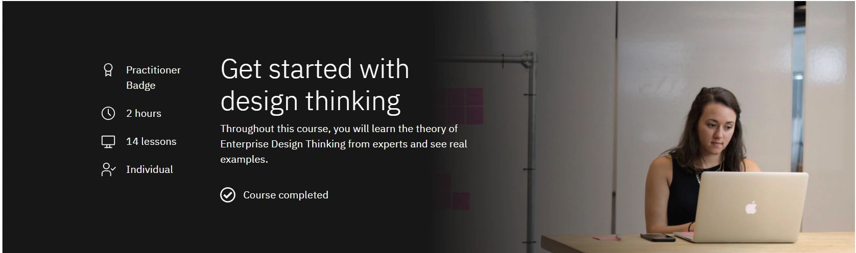IBM's Enterprise Design Thinking Practitioner course