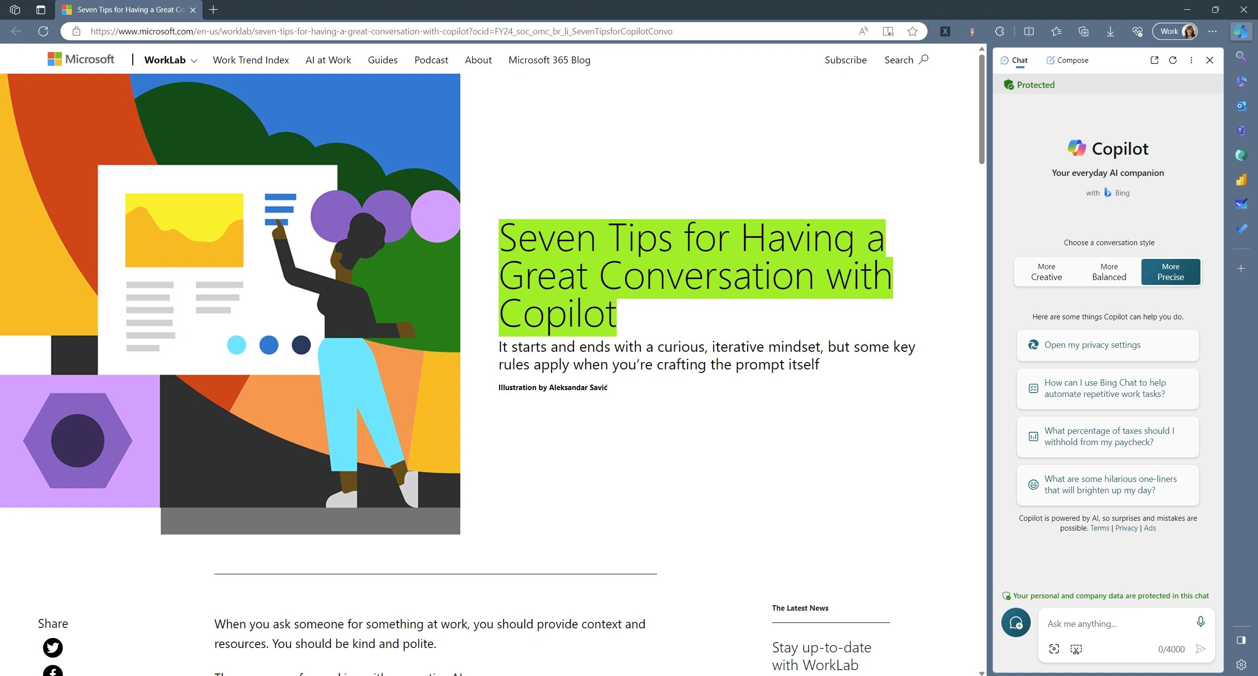Using MS Copilot in your everyday working life