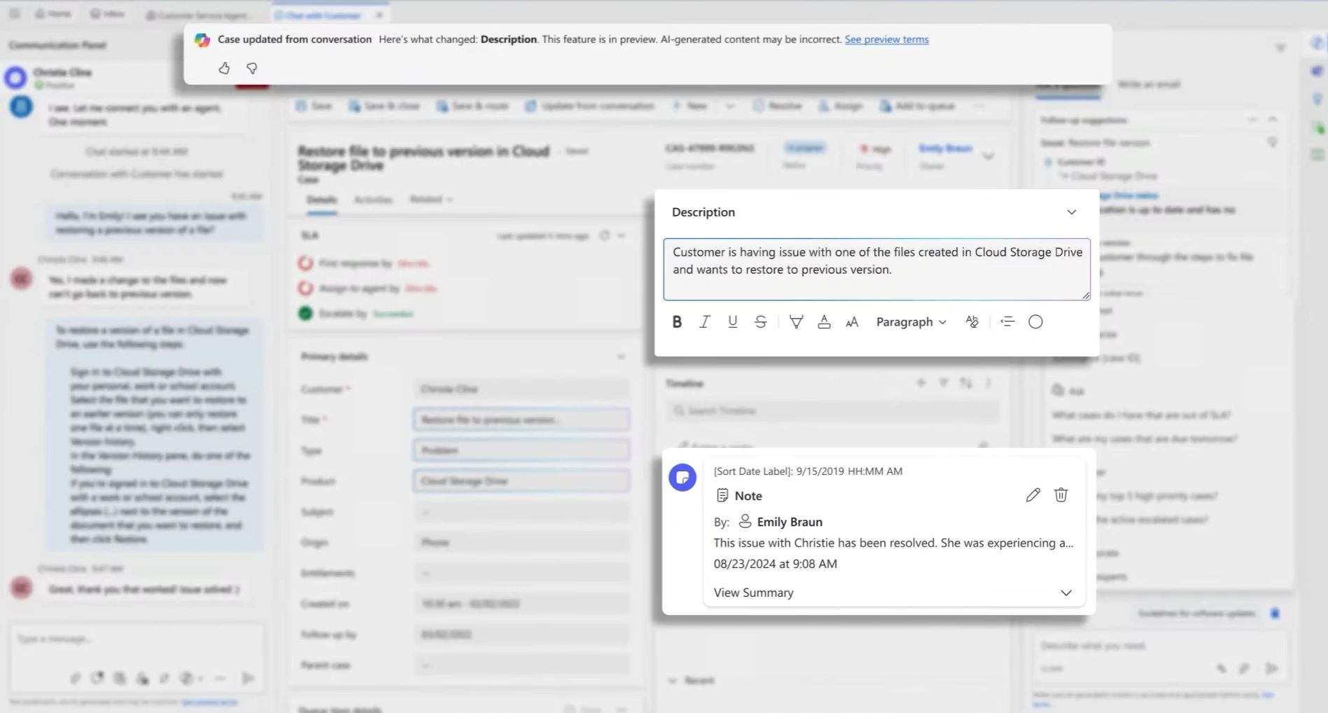 Autonomous Agents in D365: Case Management Agent