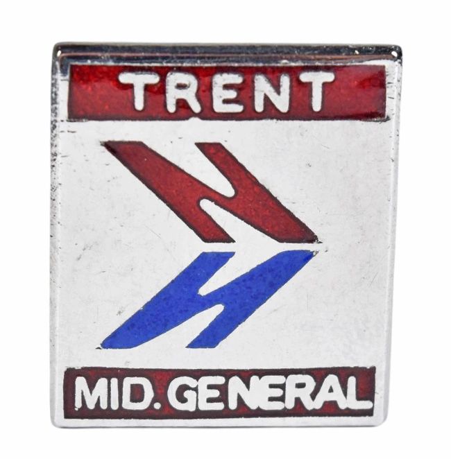 The National Bus Company NBC 'Trent Mid General' Enamel Brooch Badge