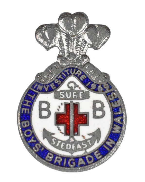 The Boys Brigade Prince Of Wales Investiture 1969 Enamel Badge