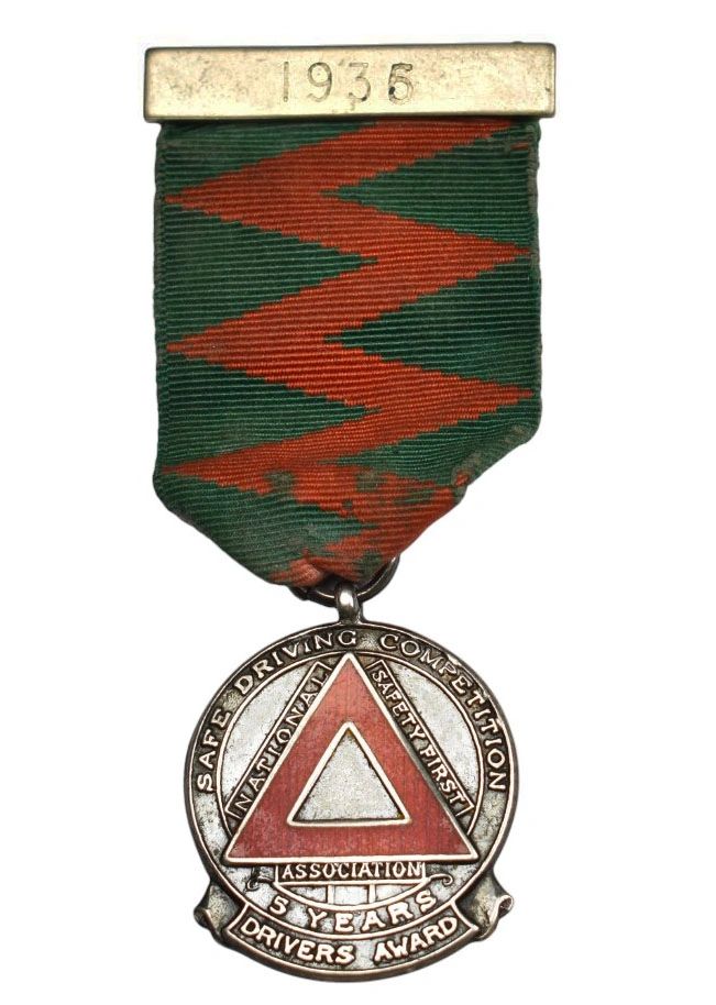 National Safety First Association 1935 5 Years Safe Driving Award ...