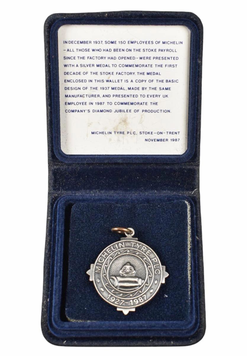 Cased The Michelin Tyre Company 1987 Stoke On Trent Factory Diamond ...