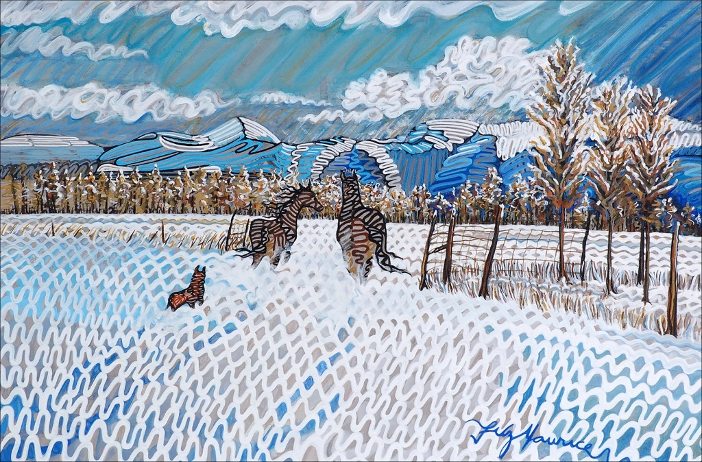 SNOW Painting ~"Breaking Through"