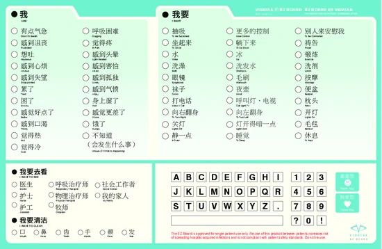 EZ Communication Board Chinese Word