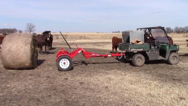 2ez Bale Mover - Spear Bale Mover, Single Bale Hay Trailer, Hay Dolly ...